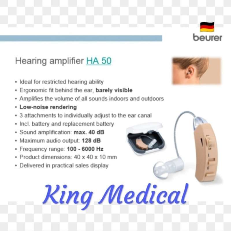 Jual Beurer Ha50 Alat Bantu Dengar/ Hearing Aid Ha 50 ( Garansi 3 Tahun ...