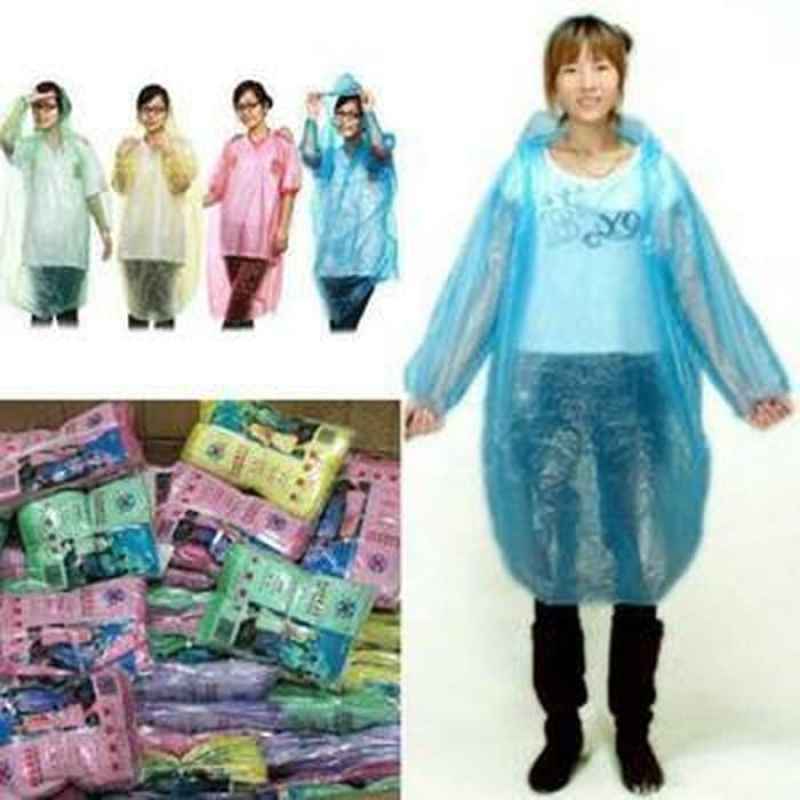 Jual Jas Hujan Plastik / Jaket Hujan Sekali Pakai Disposable Raincoat ...
