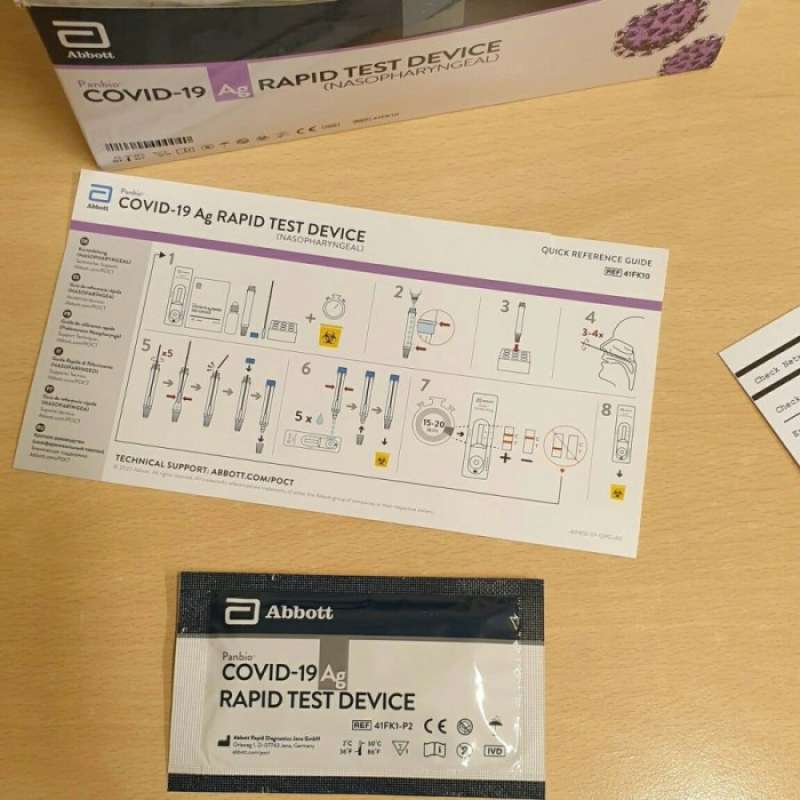 Jual Alat Test Swab Antigen/ Swab Hidung Abbott Bioquick Nasal Eceran ...