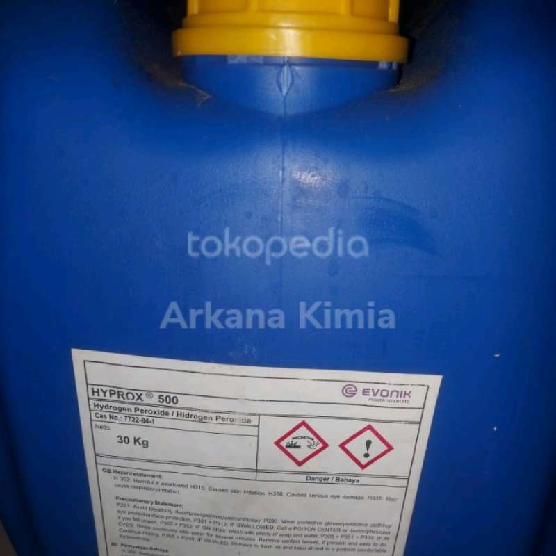 Jual H2o2 50% / Hydrogen Peroksida 50% / Hydrogen Peroxide 50% / Pail ...