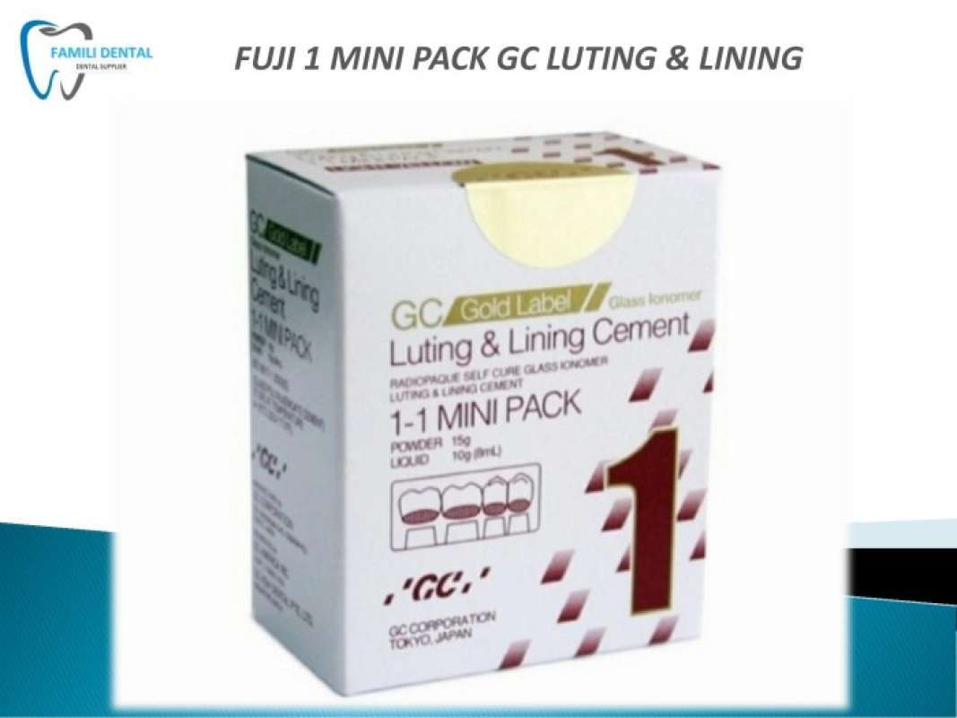 Jual Fuji 1 Mini Pack Gc Gold Label Luting Cement Dental Di Seller Nur ...