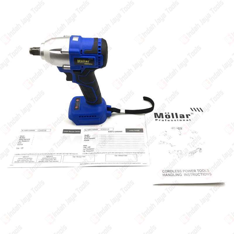 Jual Mollar Ciw20350-u Cordless Impact Wrench 20v Mesin Buka Baut ...