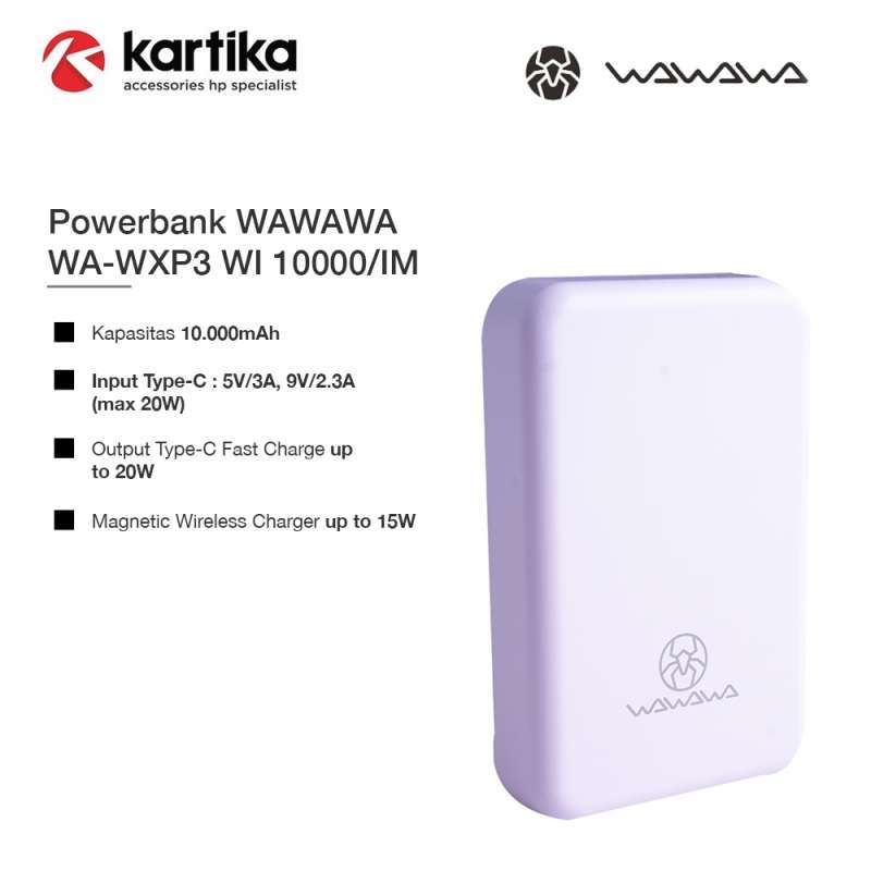 Promo Powerbank Wawawa Wa-wxp3 Wi 10000/im Diskon 20% Di Seller Kartika Accessories - Cideng ...