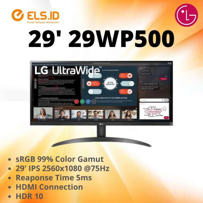Jual Monitor Lg Led 29' 29wp500 Ultrawide Ips 75hz Srgb 99% Di Seller ...