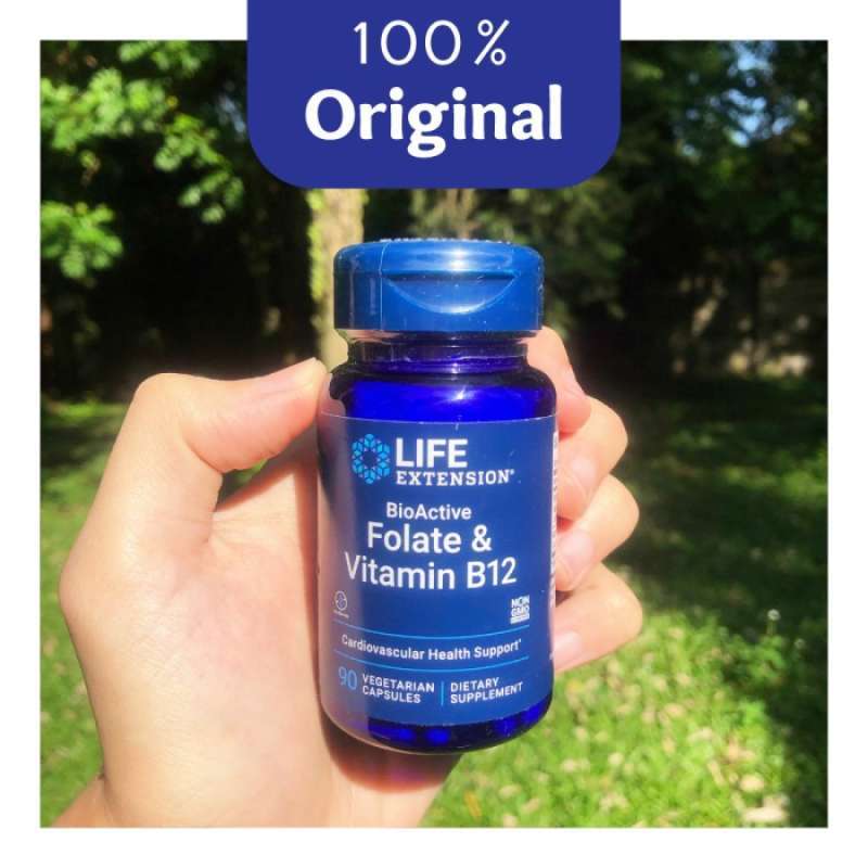 Jual Life Extension Bioactive Folate & Vitamin B12 90 Capsules ...