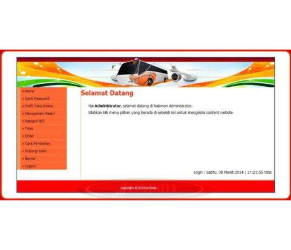 Jual Aplikasi Penjualan Tiket Bis Atau Bus Berbasis Web Dengan Php Dan ...
