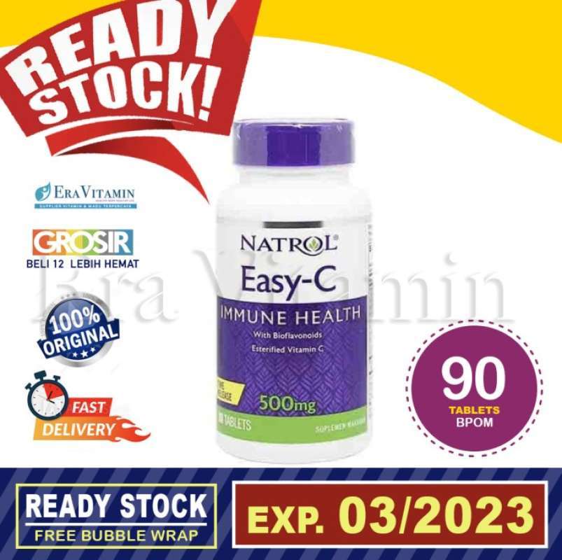 Promo NATROL EASY-C TIME RELEASE 500 MG 90 TABLET EASYC WITH ...