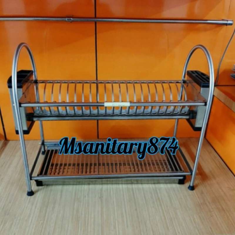 Promo Rak Piring Stainless/Rak Piring 2 Susun Stainles/Tirisan Piring ...