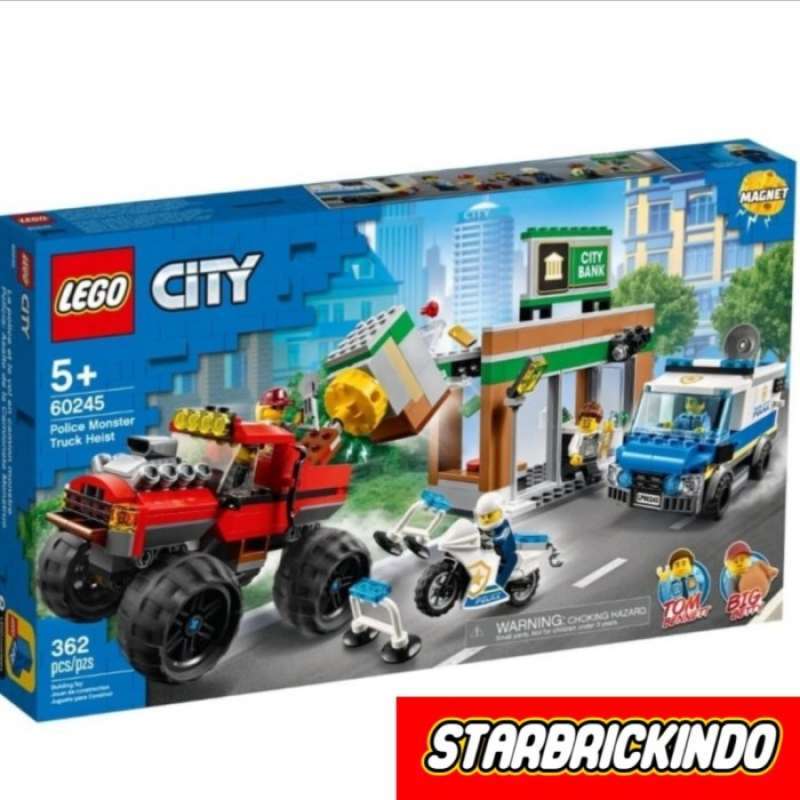 Promo Lego City 60245 Police Monster Truck Heist Diskon 23% di Seller Crystal Maiden - Sunter ...