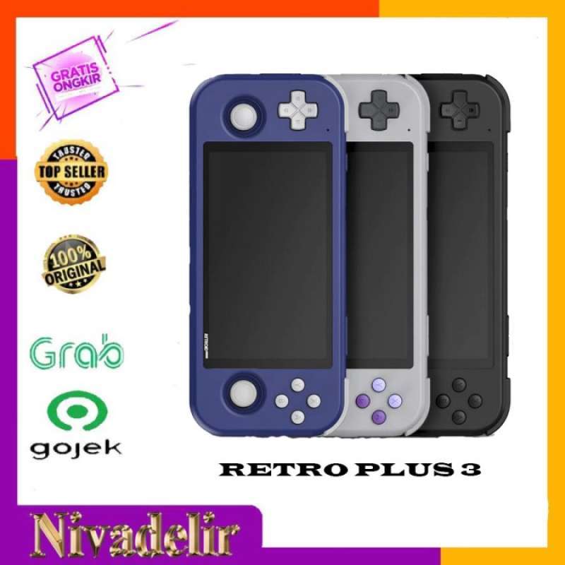 Promo Retroid Pocket 3 Handheld Retro Gaming System RAM 3 + 32 GB ...