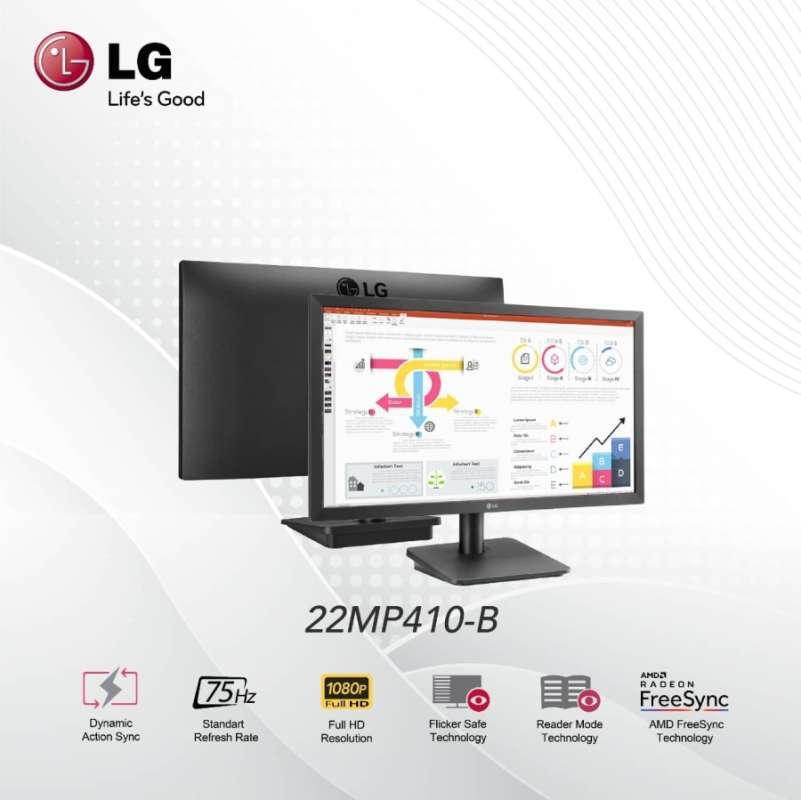 Jual Lg 22mp410-b 21.45'' Inch Monitor Led Full Hd 1080p Hdmi Amd ...
