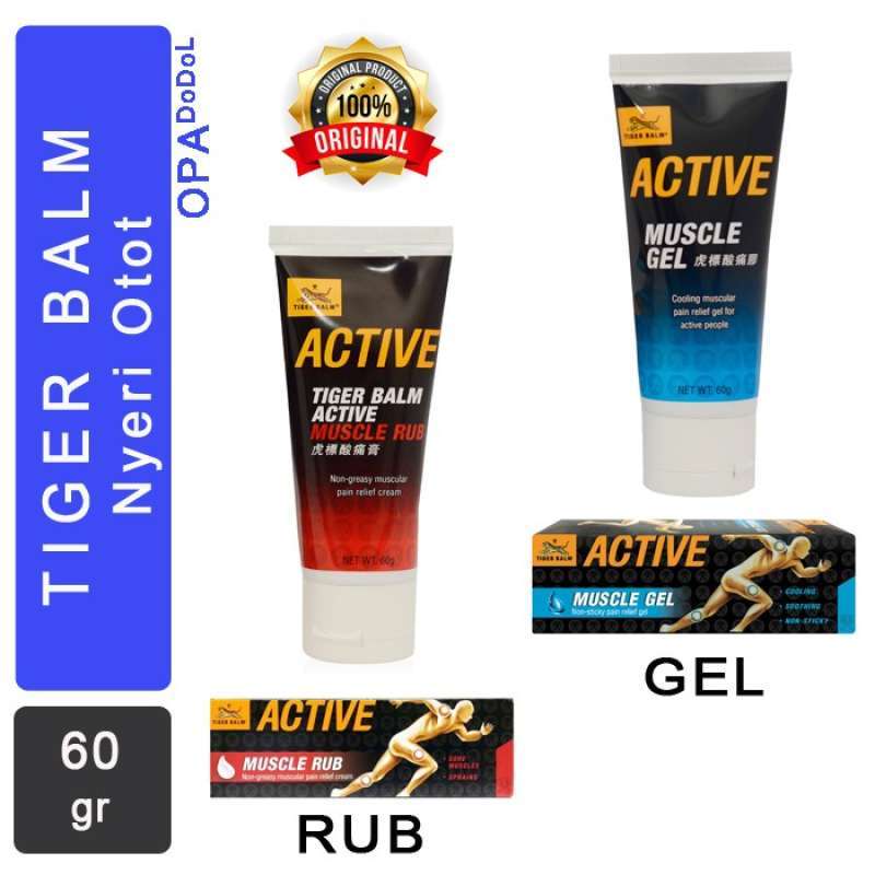 Promo Tiger Balm Active Muscle Rub Gel Pain Relief Cream Pereda Nyeri ...
