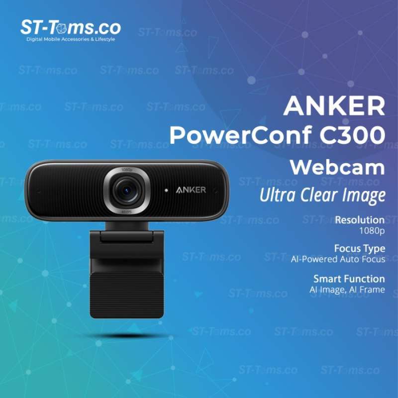 Jual Anker PowerConf C300 Webcam With 1080p Full HD Dual Microphone ...