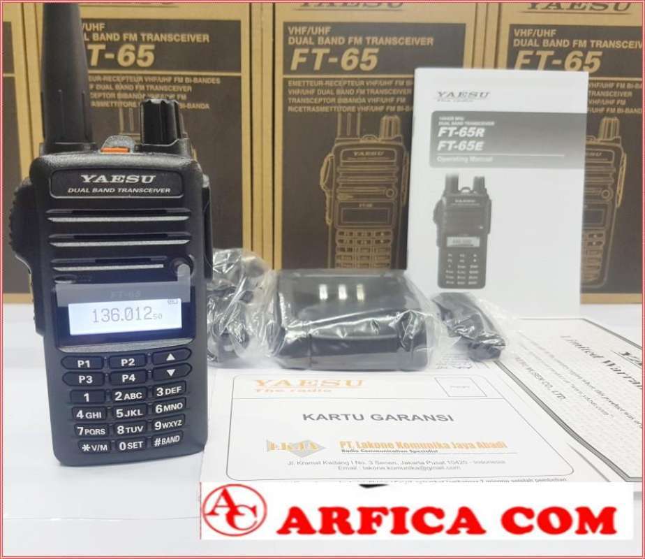 Jual Ht Yaesu Ft-65 R/e Dualband Original Resmi - Ht Yaesu Ft 65 R/e Di ...