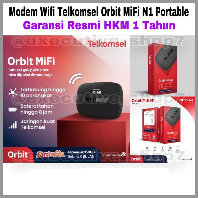 Promo Modem Wifi Telkomsel Orbit Mifi N1 Portable Garansi Resmi Hkm 2 Tahun Diskon 2% Di Seller ...