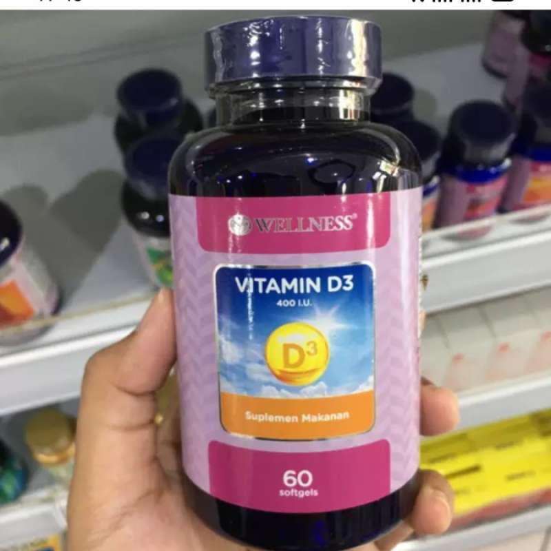 Jual Wellness Vitamin D3 400iu 400 Iu 60 Softgels Original Di Seller ...
