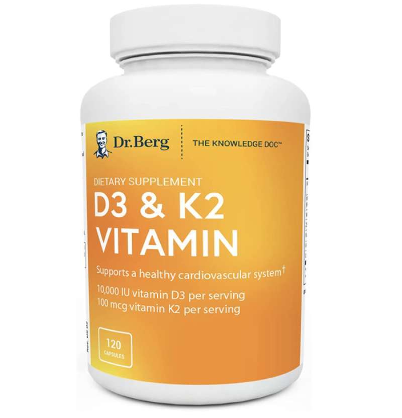 Jual Dr. Berg's D3 & K2 Vitamin D3k2 Supplement W/purified Bile Salts ...