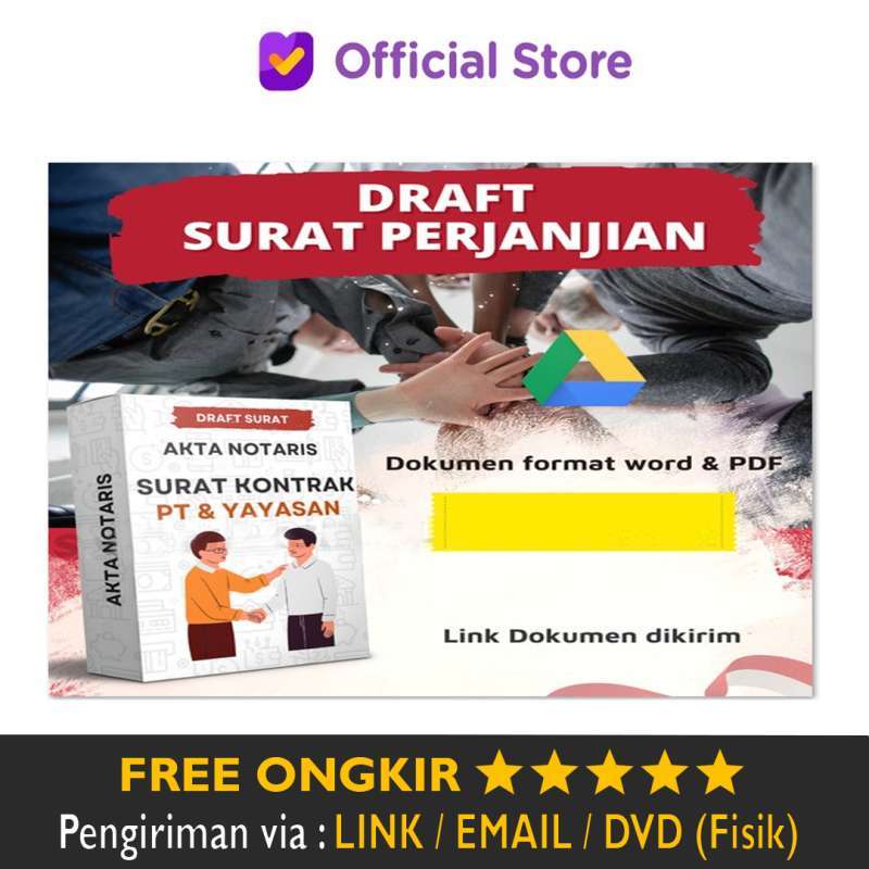 Promo Draft File Surat Perjanjian Kontrak Kerja PT & Yayasan Perusahaan Akta Notaris Diskon 70% ...