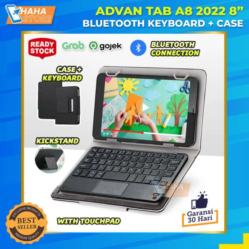 Promo Advan Tab A8 2022 A 8 Bluetooth Keyboard Flip Book Cover Sarung ...
