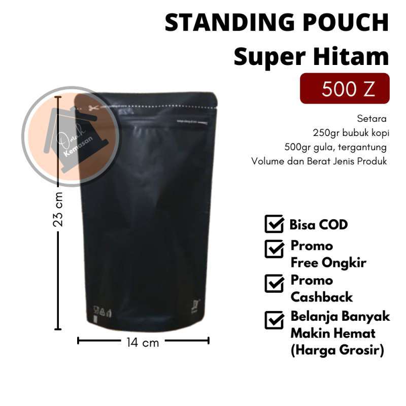 Jual Standing Pouch Padat Super 14x23cm - Kemasan Kopi Snack Dan Bubuk ...