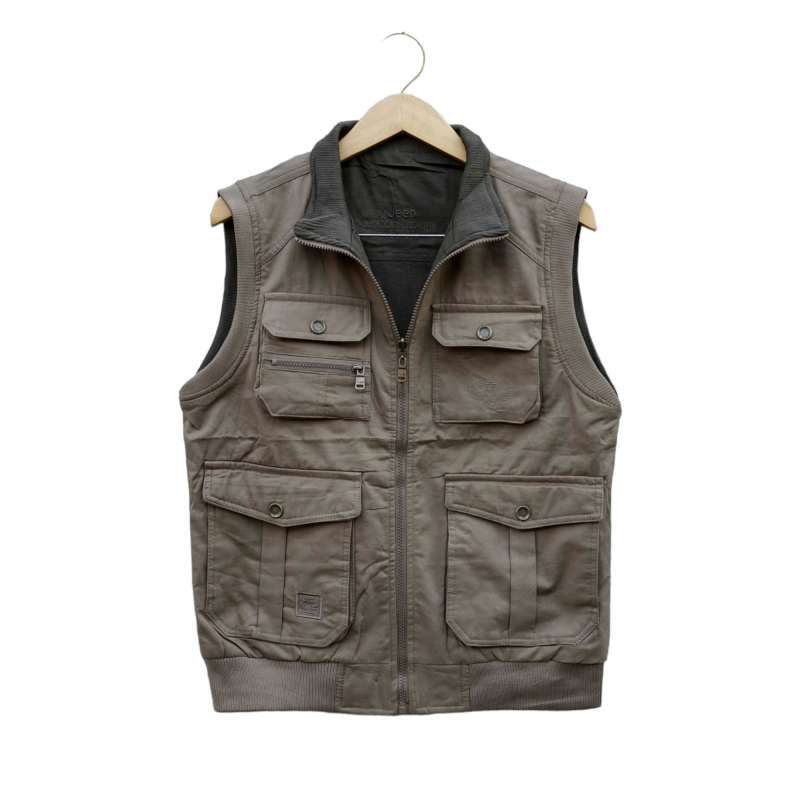 Promo Rompi Jeep - Tan Army - Original Jeep Vest Diskon 17% di Seller ...