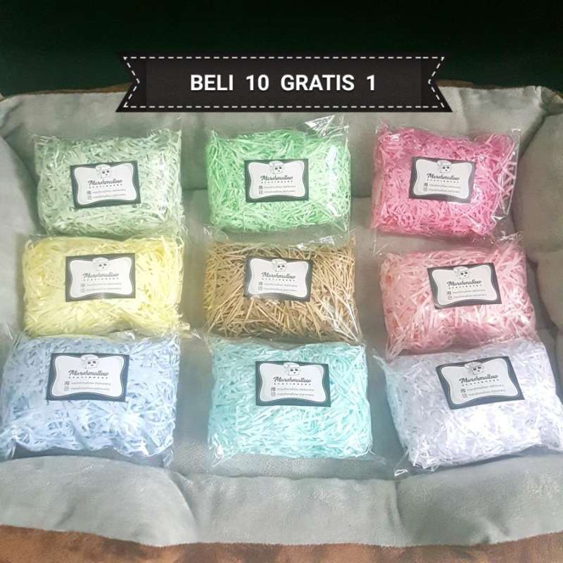 Jual Shredded Paper Kertas Potongan Isian Gift Box Kotak Kado Di Seller ...