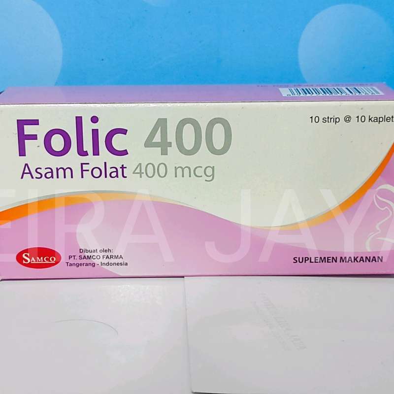 Jual FOLIC 400 MCG BOX 100 KAPLET di Seller APOTEK EIRA JAYA - Apotek ...