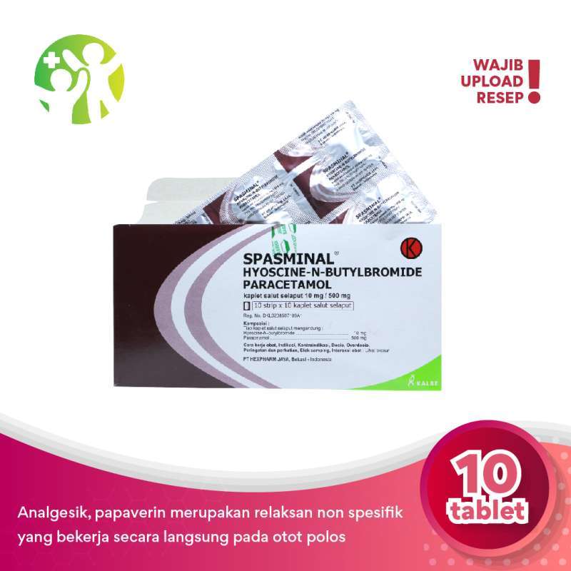 Jual Spasminal - Meringankan Rasa Sakit Yang Disertai Dengan Kolik ...