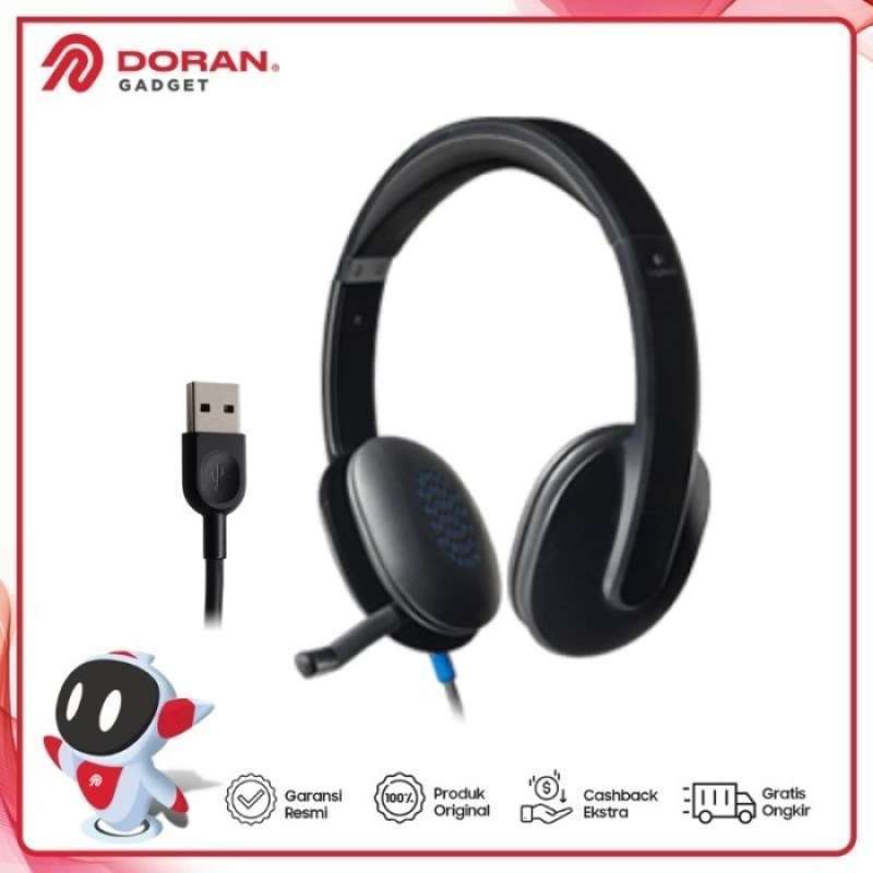 Promo Headset Microphone Logitech H540 USB-A with Noise Cancelling ...