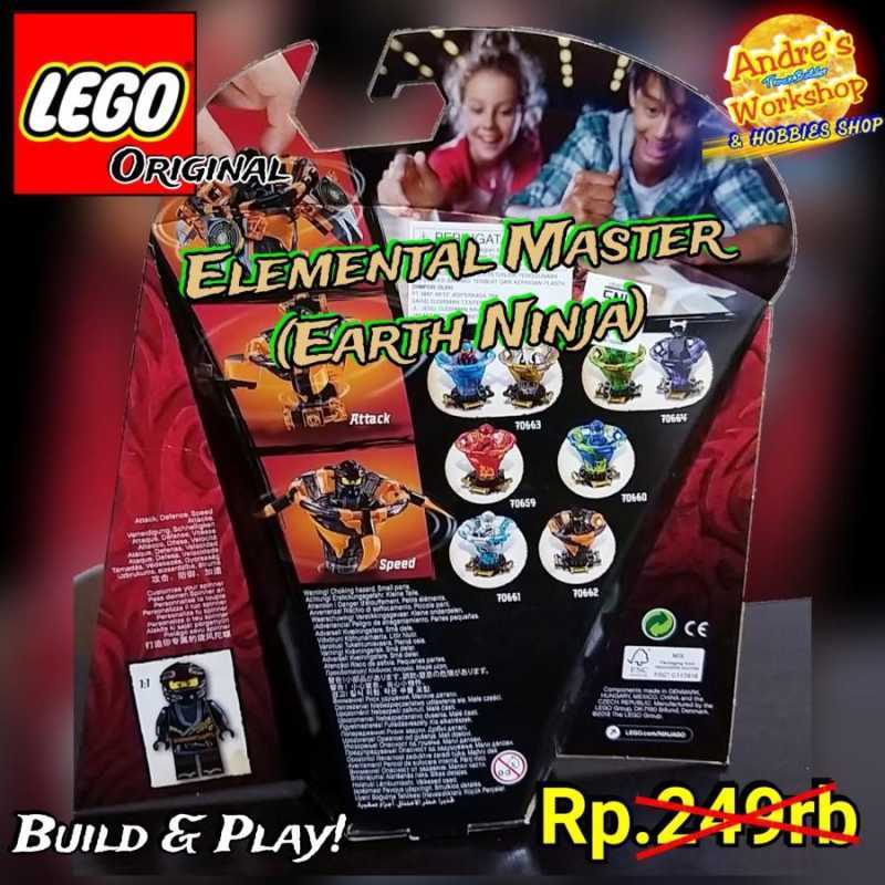 Jual Lego Ninjago Spinjitsu Cole Master Elemental Earth Lego Original ...
