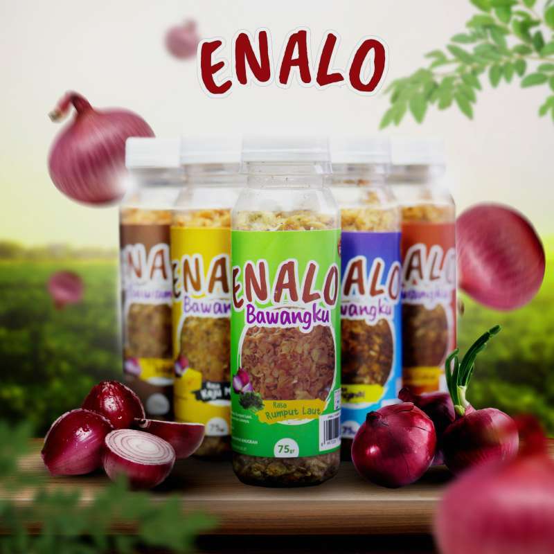 Promo EnaLo Bawang Goreng Rasa Original Keju Cabe Teri BBQ Rumput Laut ...