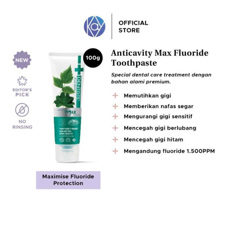 Promo DENTISTE Anticavity Max Fluoride Toothpaste (100g) Diskon 23% di ...