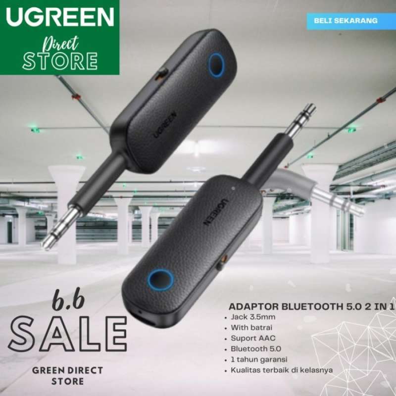 Promo UGREEN 2-in-1 Bluetooth Adapter Transmitter Receiver Bluetooth ...