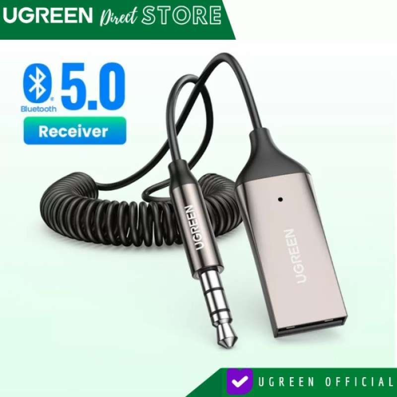 Promo ugreen usb bluetooth 5.0 receiver bluetooth mobil jack 3.5mm aux ...