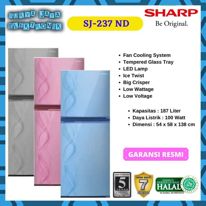 Jual Kulkas Sharp 2 Pintu Type 50 Original, Murah & Diskon Maret 2024 ...