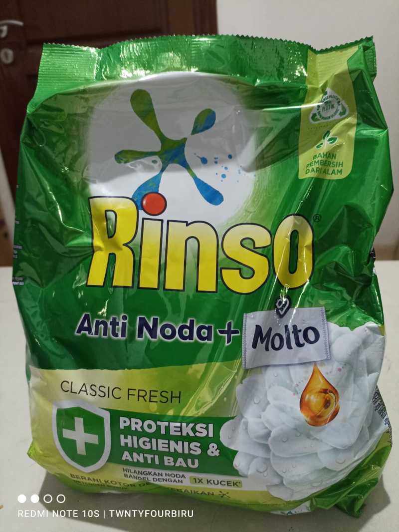 Jual Rinso Molto Deterjen Bubuk Detergen Anti Noda Classic Fresh ...