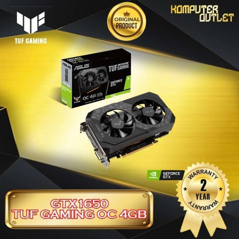 Jual VGA ASUS GTX 1650 ASUS TUF GAMING OC 4GB GDDR5 di Seller Komputeroutlet - Jelambar Baru ...