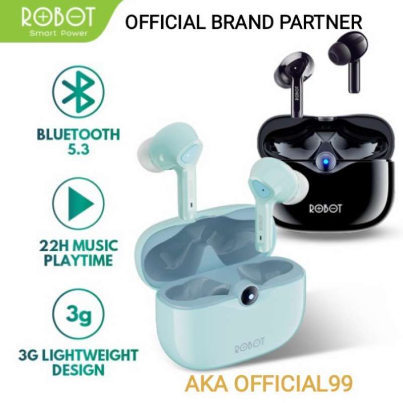 Promo ROBOT AIR BUDS WIRELESS BLUETOOTH EARPHONE TWS EAR BUDS NEW ROBOT ...