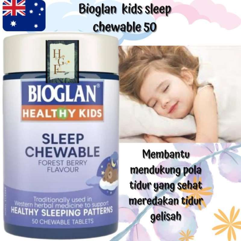 Jual Bioglan Kids Sleep Chewable 50 Tablets New Formula Di Seller Anes ...