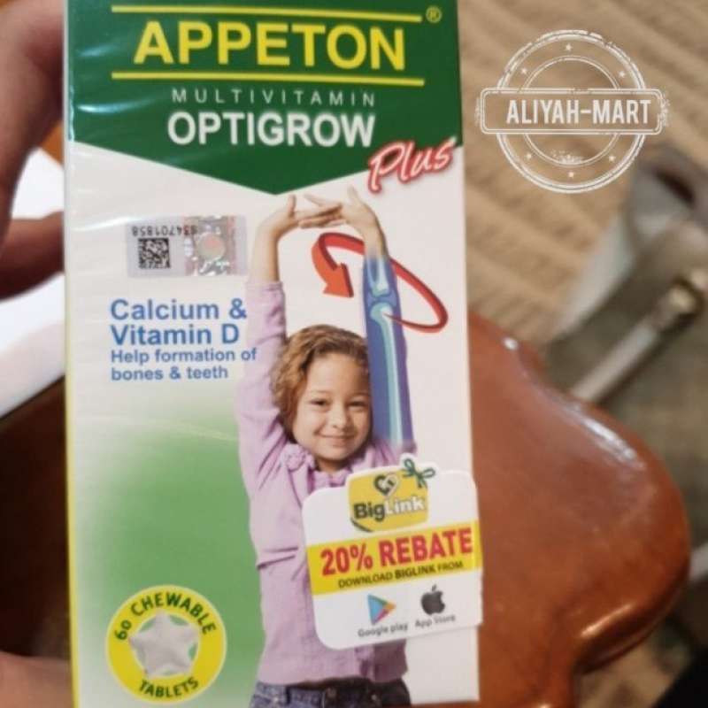 Promo Appeton Multivitamin Optigrow Plus untuk anak isi 60s Impor ...