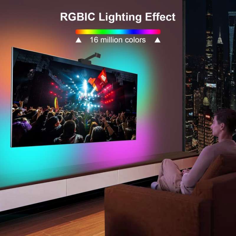 Jual Stark Led Strip Tv Backlight Smart Rgbic Ambient Light W/ Camera ...