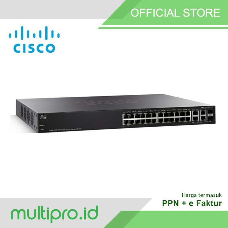 Jual Cisco Sf300-24mp 24-port 10/100 Max Poe Managed Switch Cisco ...