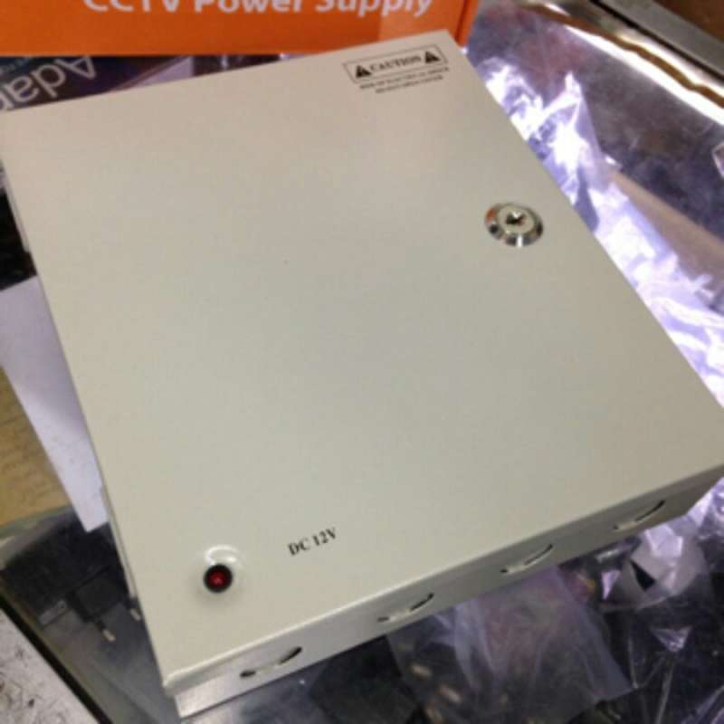 Promo Power Supply Central/Box 12V 10A 8 Chanel (Power Central CCTV ...