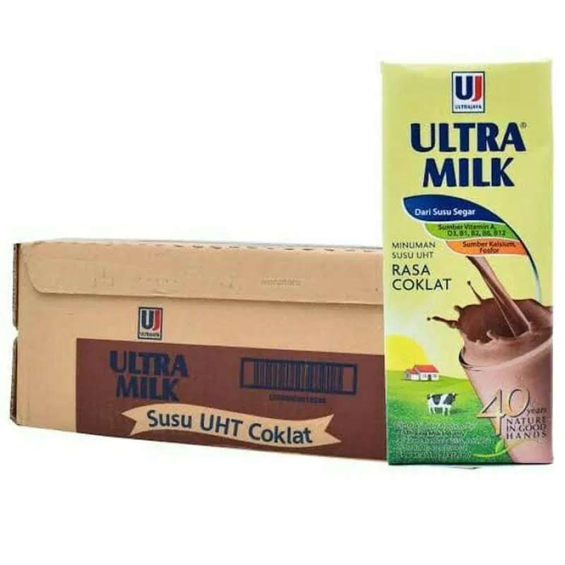 Promo Ultra Milk Coklat / Strawberry / Full Cream 200 Ml 1 Dus (isi 24 ...