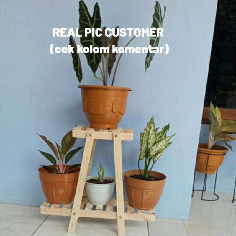 43+ Rak Bunga Kayu Minimalis