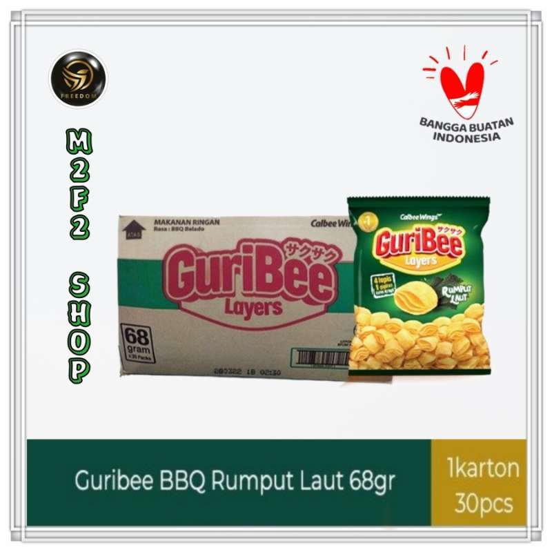 Promo Keripik GuriBee Layers Rumput Laut - 68 gr (Kemasan Karton ...