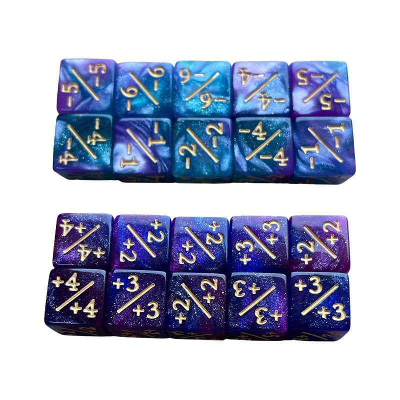 Promo 20 Pieces Symbol Dice Square Board Games Add Subtract ...