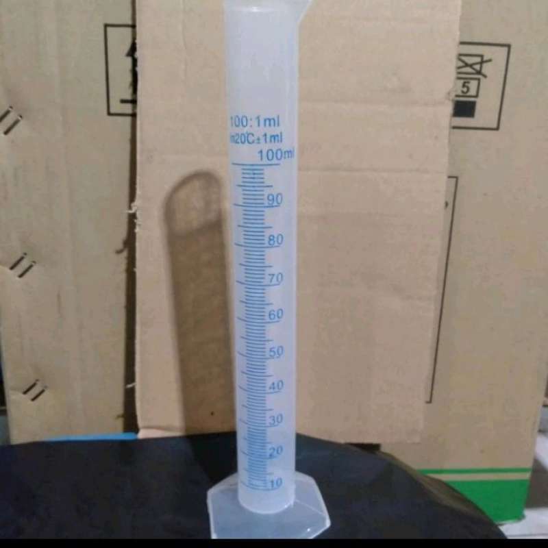 Jual Tabung Ukur / Takar 100 Ml - Gelas Takar Plastik 100 Ml Di Seller ...