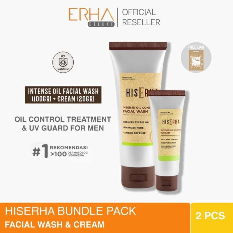 Jual His Erha Intense Oil Control - Sabun Pembersih Wajah Pria Dan ...