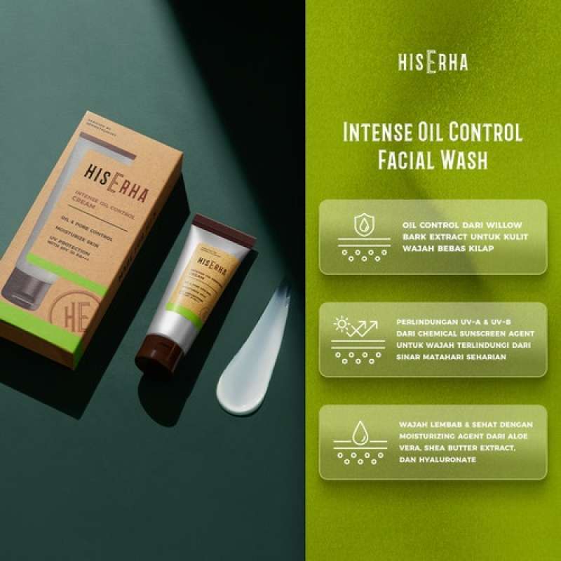 Jual His Erha Intense Oil Control - Sabun Pembersih Wajah Pria Dan ...
